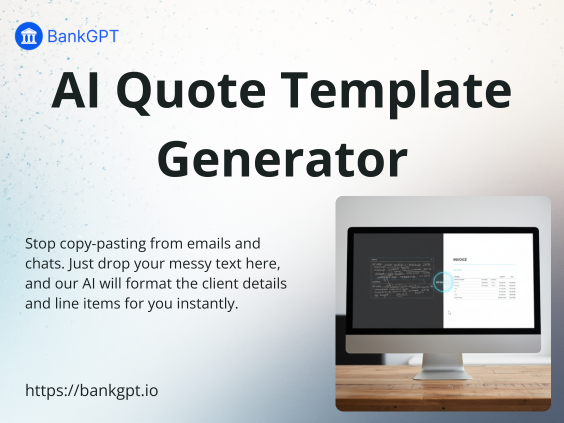 AI Quote Template Generator – Auto-Calculate, Customize & Export Quote